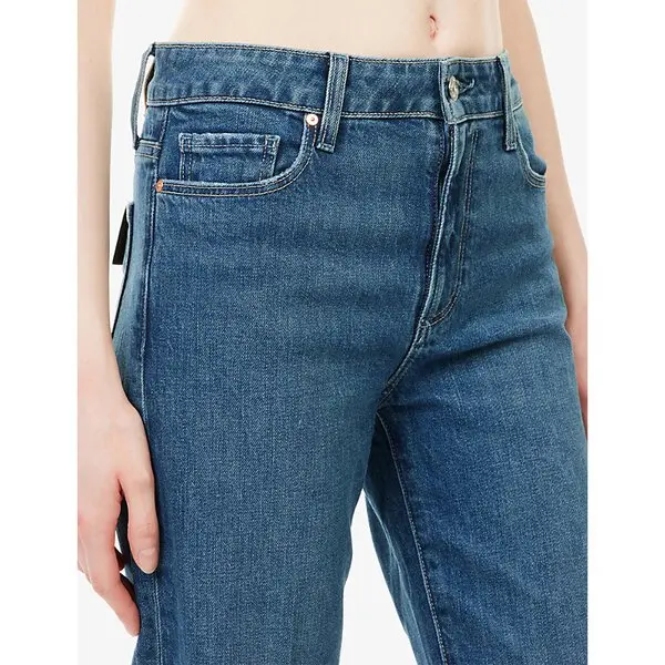 Paige Leenah Ankle Raw-hem Denim Jeans - Traverse
