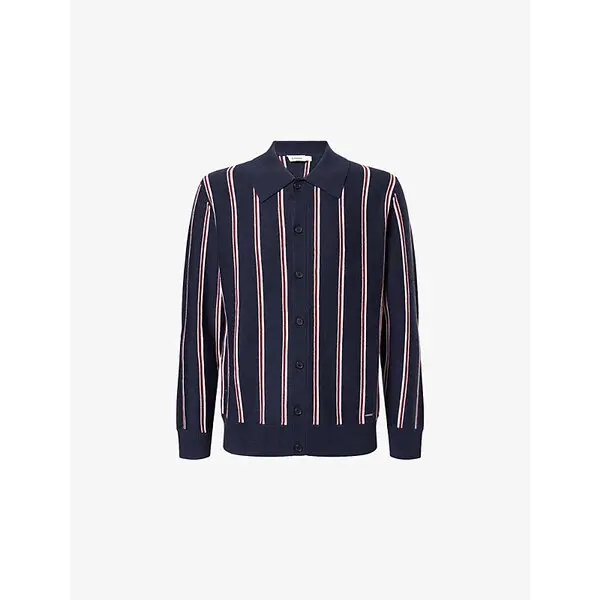Simkhai Elio Stripe-pattern Wool Cardigan