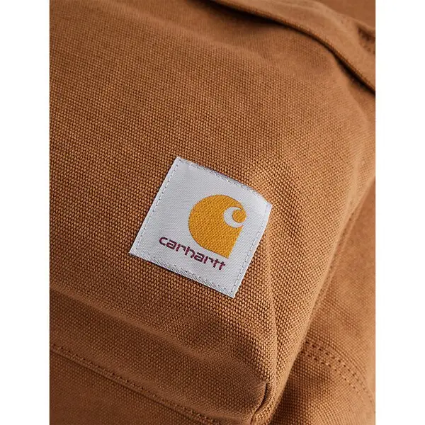 Carhartt Work In Progress Logo-patch Zip-pocket Cotton Backpack