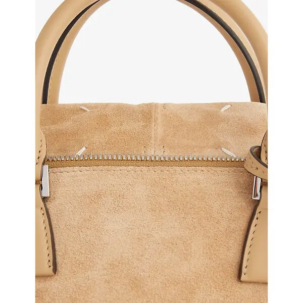 MAISON MARGIELA Soft 5ac Mini Suede Top Handle Bag