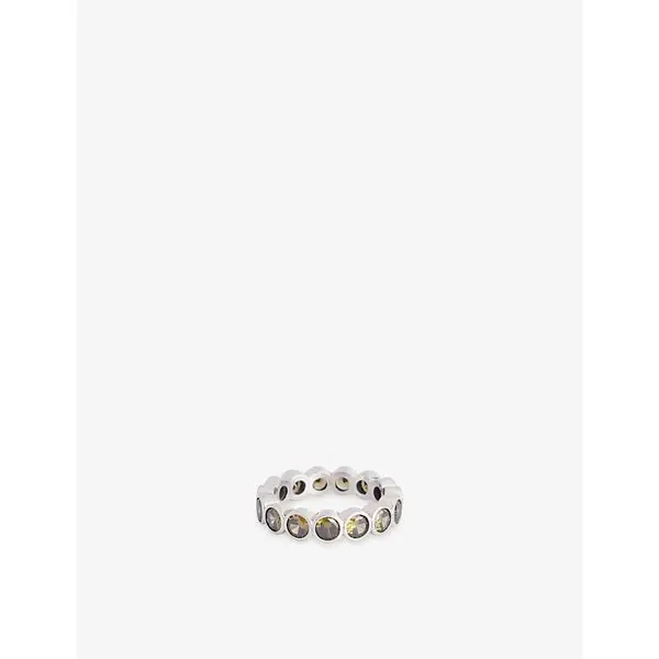SERGE DENIMES Circular Gemstone Sterling- Ring