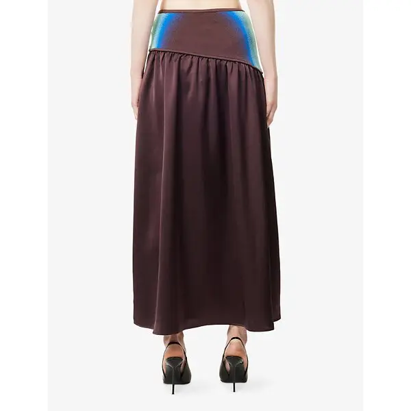 Ph5 Asymmetric-waistband Woven Maxi Skirt