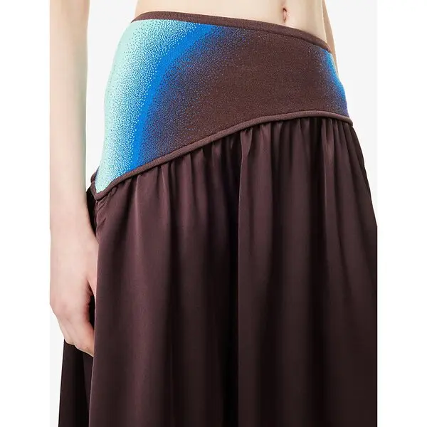 Ph5 Asymmetric-waistband Woven Maxi Skirt
