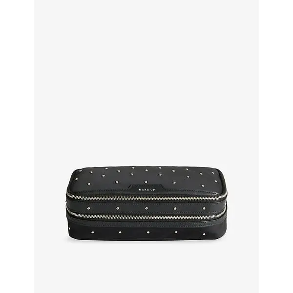 ANYA HINDMARCH Studs Large Satin Make-up Pouch