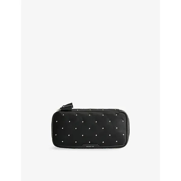 ANYA HINDMARCH Studs Large Satin Make-up Pouch