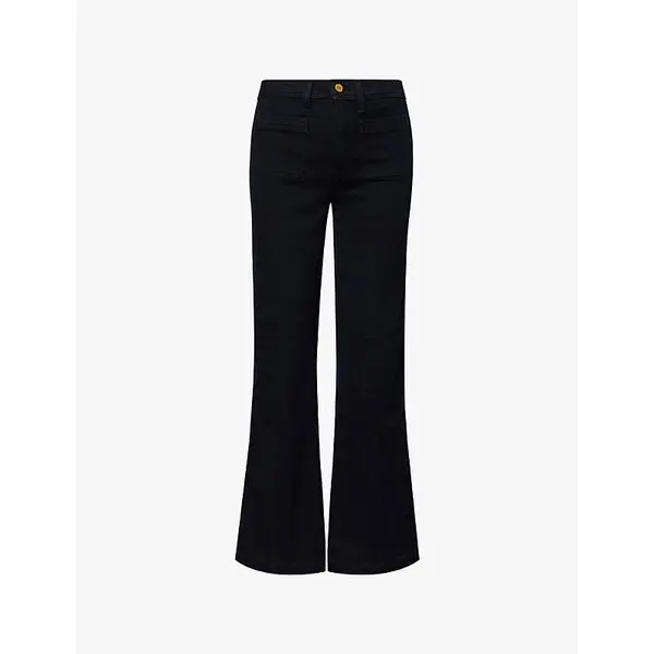 Paige Leenah Patch Pocket Wide Leg Jeans