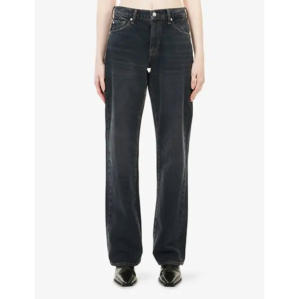 Paige Leenah Patch Pocket Wide Leg Jeans