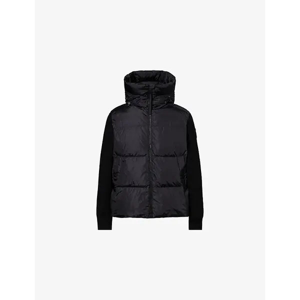 Canada Goose Hybridge Grove Hooded Knit Shell-down Jacket