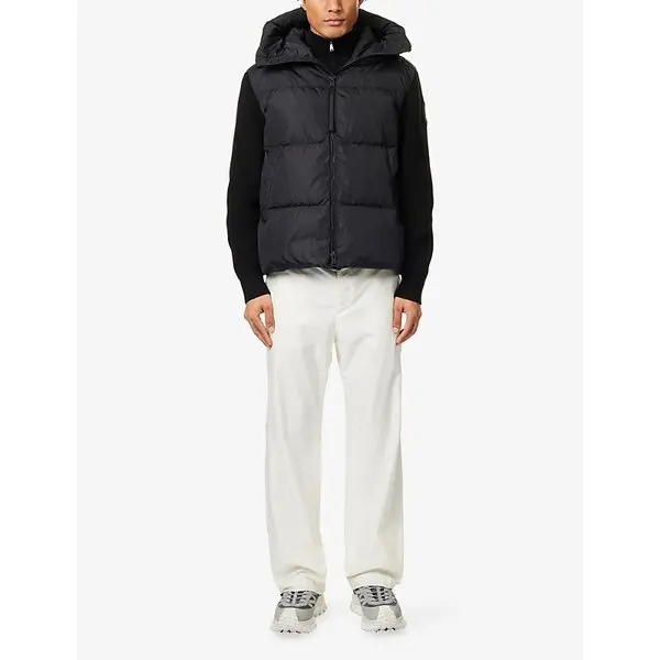 Canada Goose Hybridge Grove Hooded Knit Shell-down Jacket