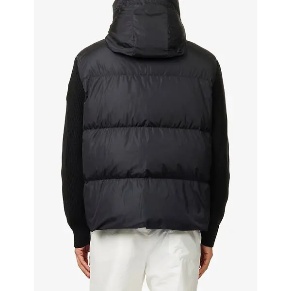 Canada Goose Hybridge Grove Hooded Knit Shell-down Jacket