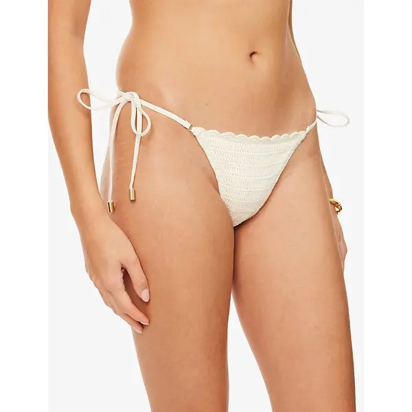 Zimmermann Awaken Crochet Flower Bikini