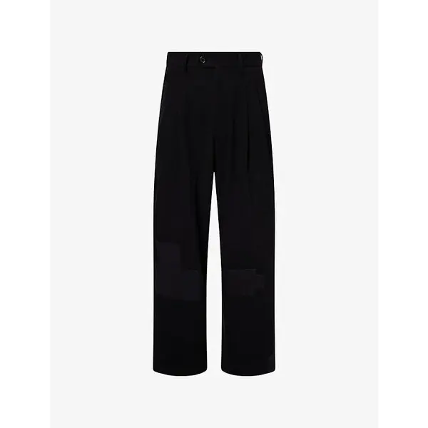 STORY MFG. Fenn Wide-leg Cotton Trousers - Black