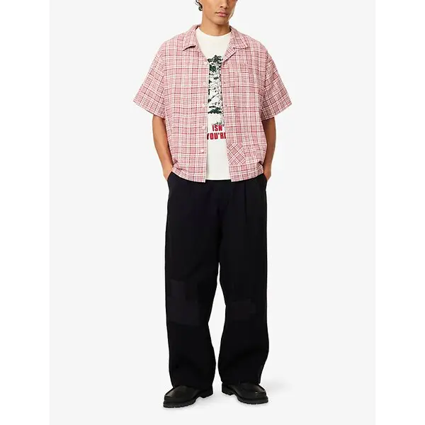 STORY MFG. Fenn Wide-leg Cotton Trousers - Black