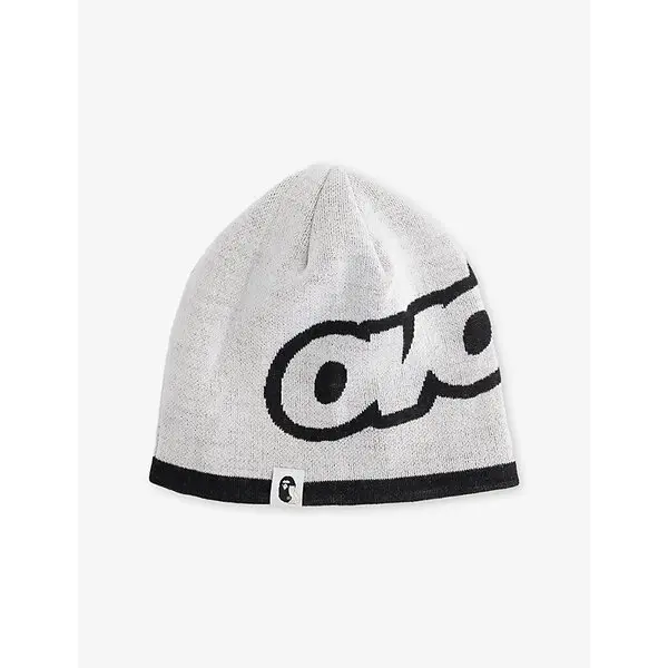 A BATHING APE Knitted Beanie - White