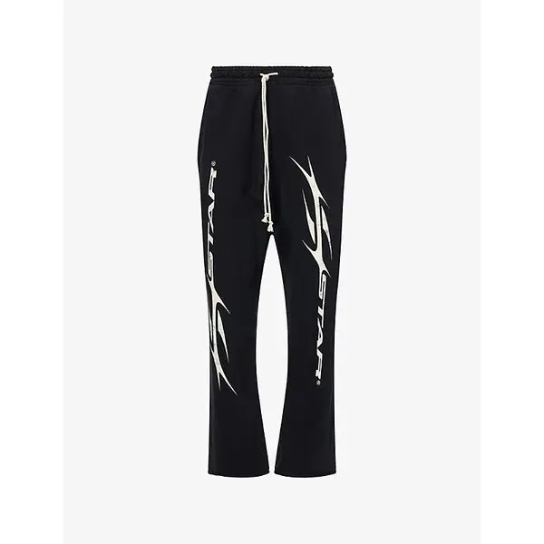 HELLSTAR Straight-leg Cotton-jersey Jogging Bottoms - Black