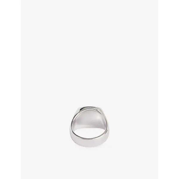 Tom Wood Cushion Larvikite Rhodium-plated Sterling Ring - Silver