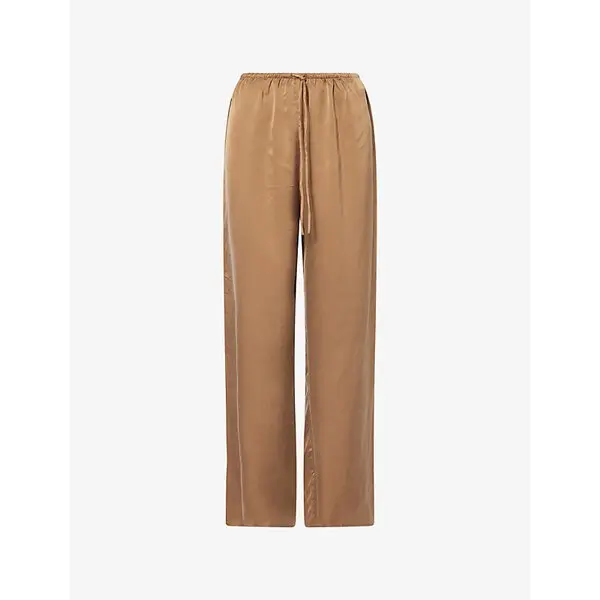 Dissh Silk Wide-leg Trousers