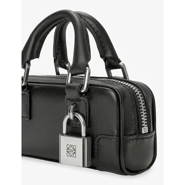 Loewe Amazona Nano Leather Shoulder Bag - Black
