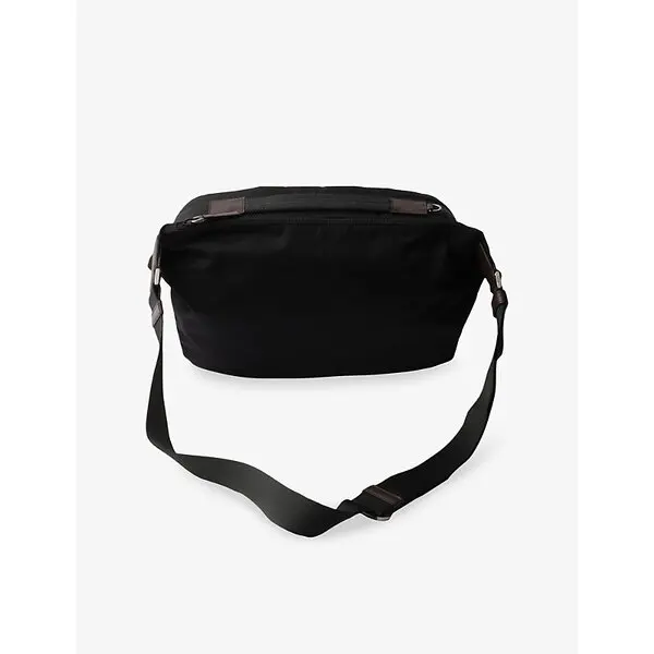 Prada Re-nylon And Leather Shoulder Bag - Black