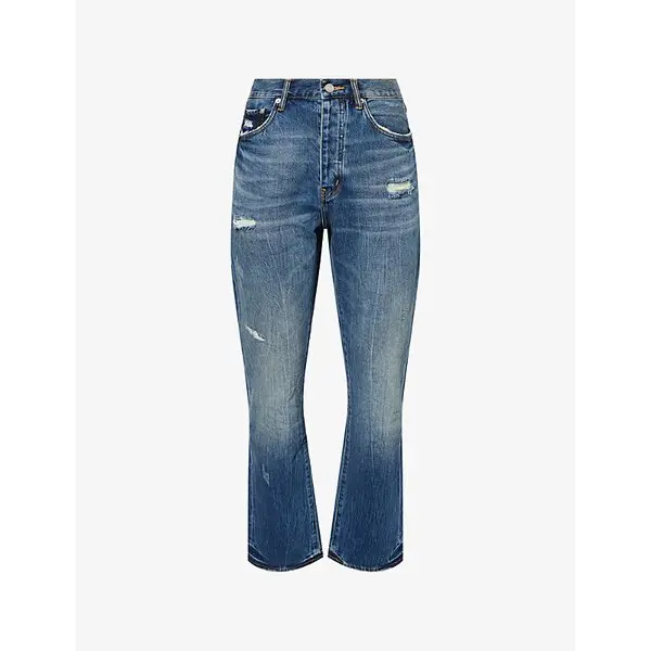 PURPLE BRAND Straight-leg Denim Jeans With Brand Patch