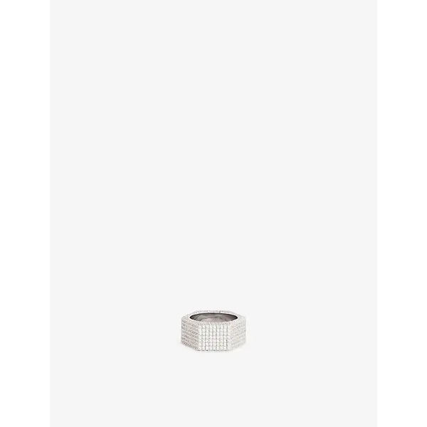DARKAI Bolt Pavé Ring - White