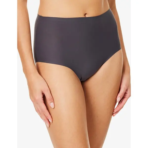 Chantelle Soft Stretch High Waist Briefs - Carbon