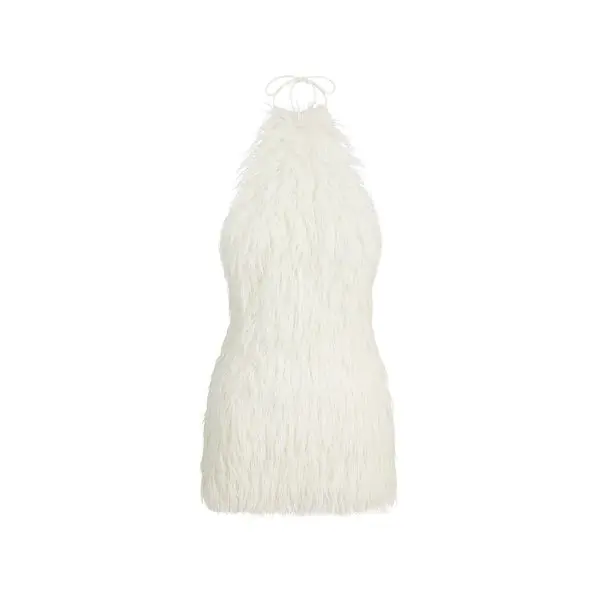 skims halter mini dress Skims Summer Mesh Halter Mini Dress - Desert Snake Print
