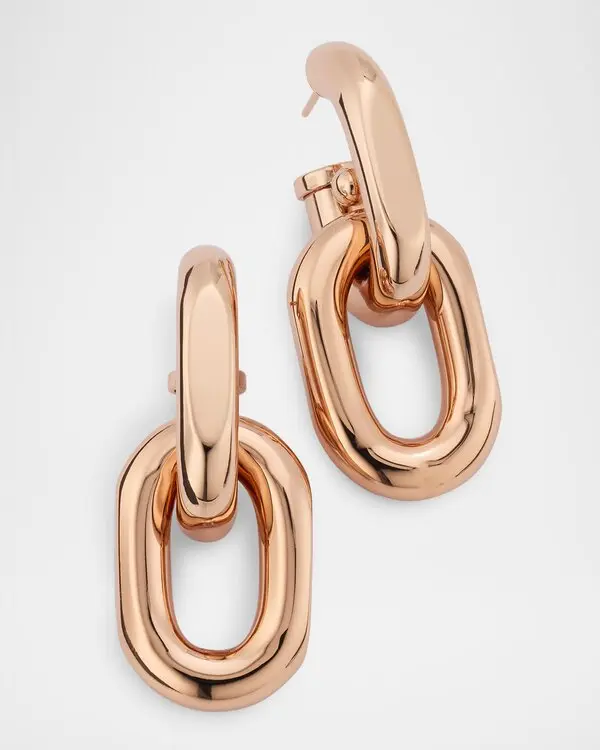 Rabanne Double Xl Link Earrings - Gold