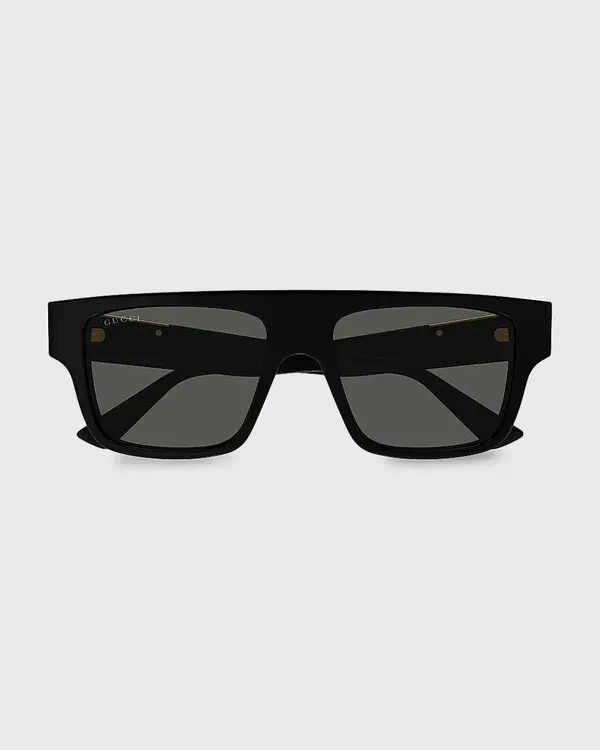 Gucci Subtle Web 53mm Square Sunglasses - Black