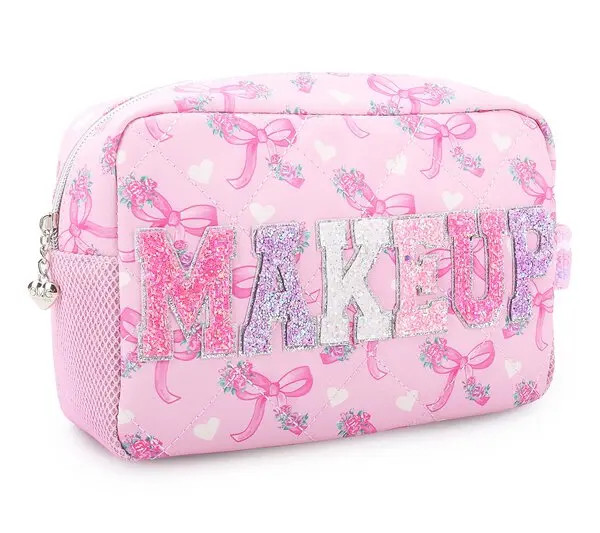 OMG ACCESSORIES Quilted Cosmetic Pouch