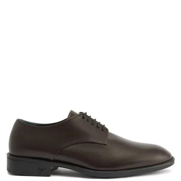 GIUSEPPE ZANOTTI Marquess Leather Derby Shoes - Brown