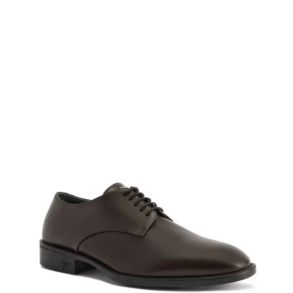 GIUSEPPE ZANOTTI Marquess Leather Derby Shoes - Brown