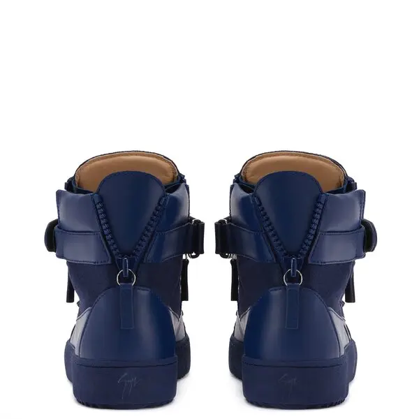 GIUSEPPE ZANOTTI Coby Matt Mid-top Sneakers - Blue