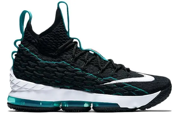 Nike Lebron 15 Sneakers - Black/rio Teal/white