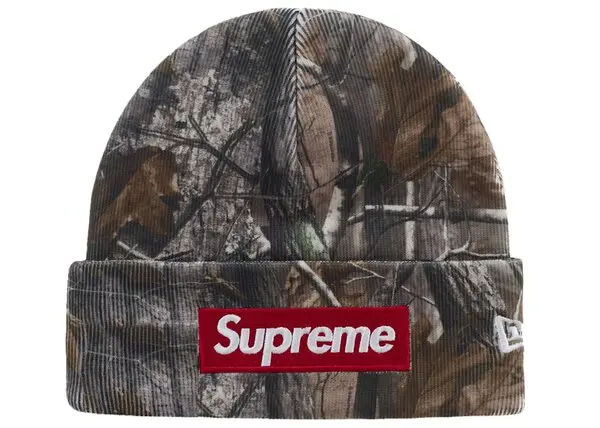 Supreme New Era Box Logo Beanie Fw25 - Realtree Ap Camo
