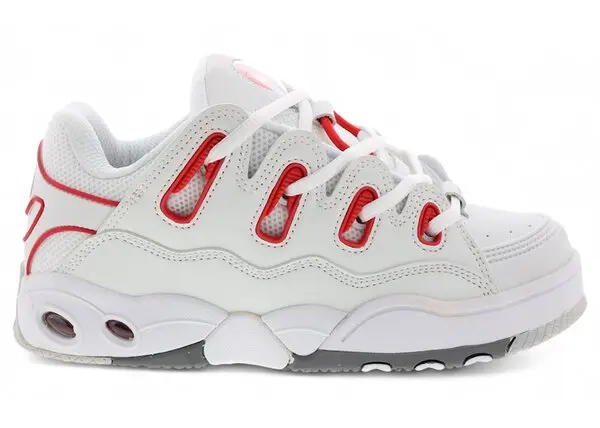 OSIRIS D3 Og Lace Up Sneakers - White/red/grey