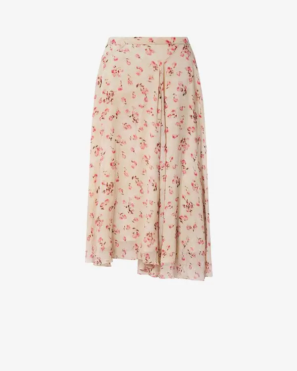 MARANT ETOILE Lycia Printed Skirt - Beige