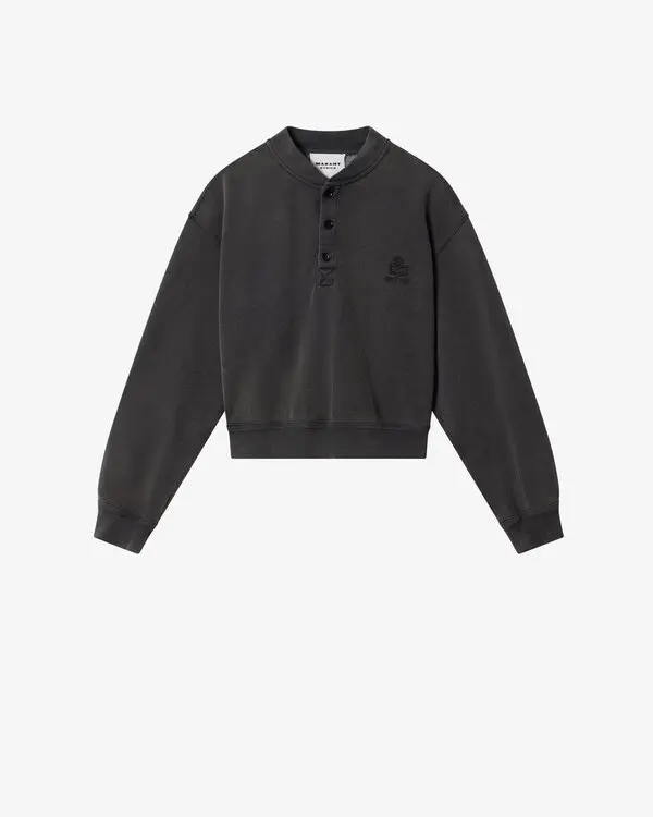 ETOILE Simony Sweatshirt With Embroidered Logo - Black