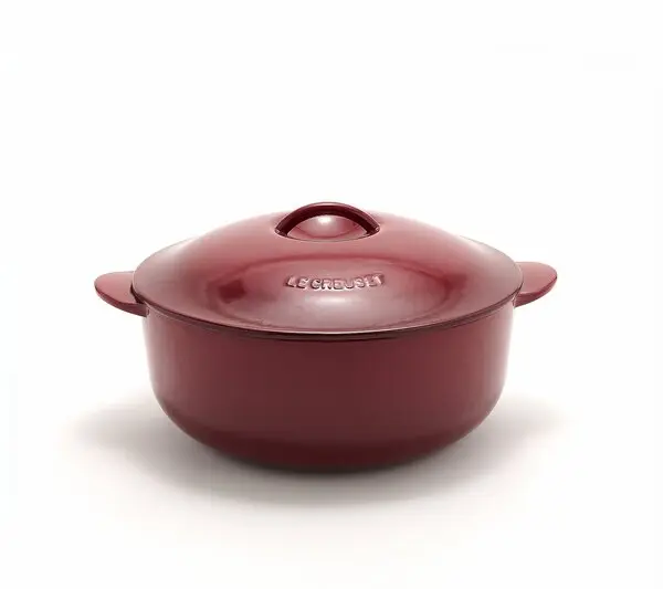 LE CREUSET As Is Heritage 4-qt Enameled Cast Iron Round Oven - One-color