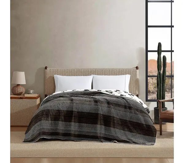 Wrangler Nash Stripe Reversible King Blanket