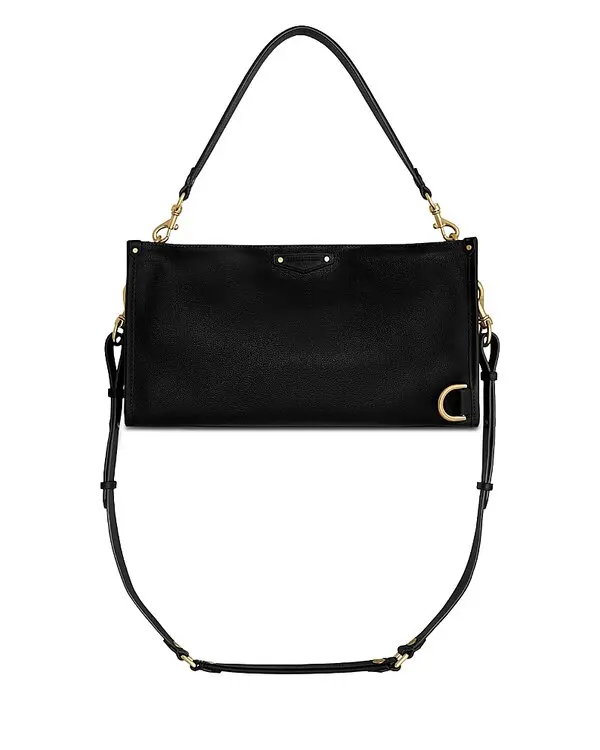 Rebecca Minkoff M.a.b. Medium Leather Shoulder Bag - Black