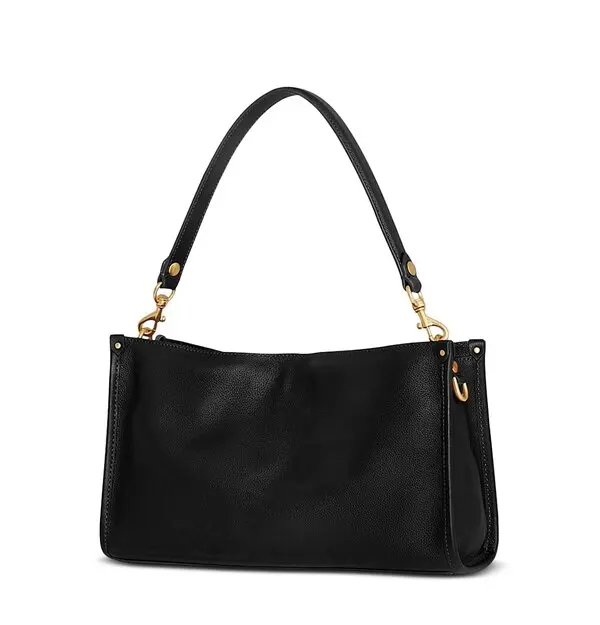 Rebecca Minkoff M.a.b. Medium Leather Shoulder Bag - Black