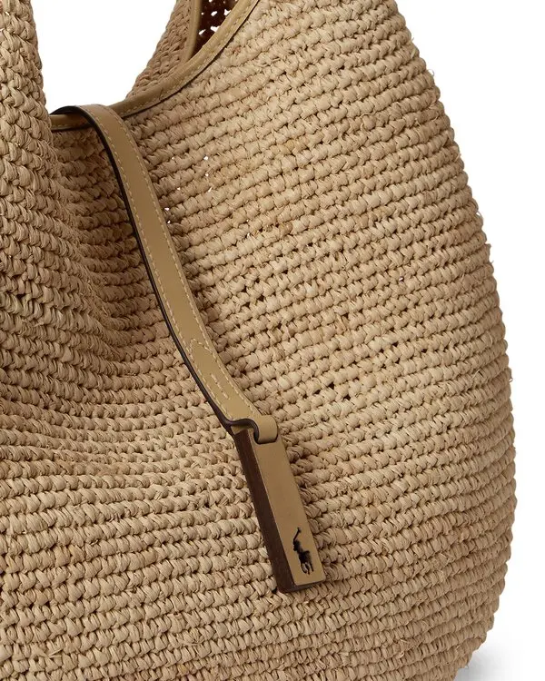 Polo Ralph Lauren Polo Id Raffia Shoulder Bag
