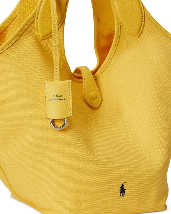 Polo Ralph Lauren Play Medium Leather Shoulder Bag - Yellow