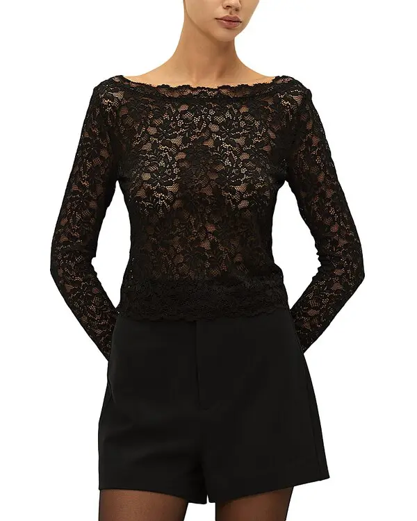 ELODIE THE LABEL Alma Lace Top