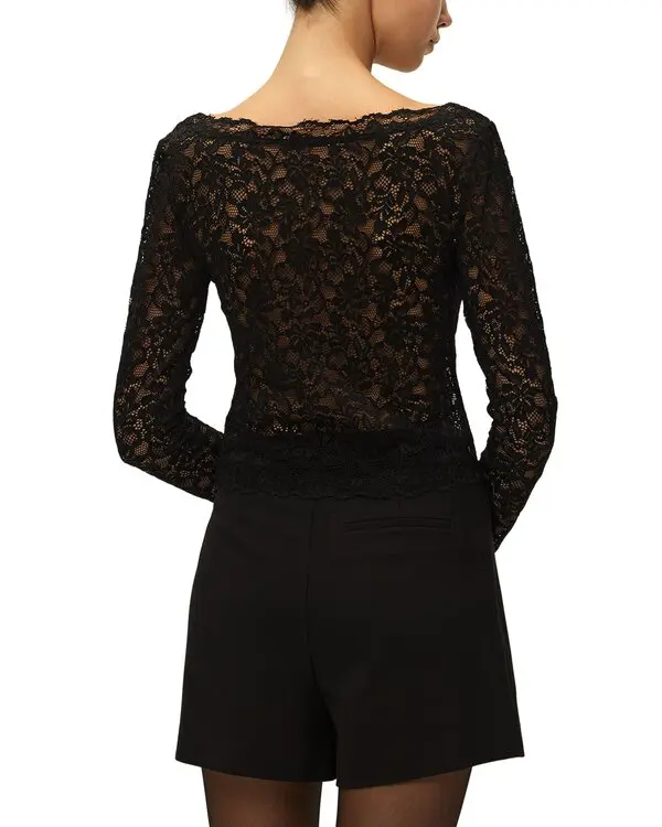 ELODIE THE LABEL Alma Lace Top