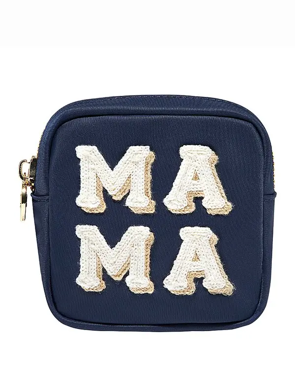 Stoney Clover Lane Embroidered Mini Pouch - Sapphire