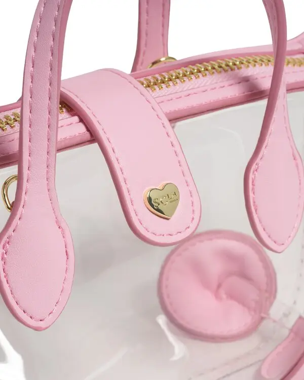 Stoney Clover Lane Clear Pouchette Crossbody Bag - Flamingo