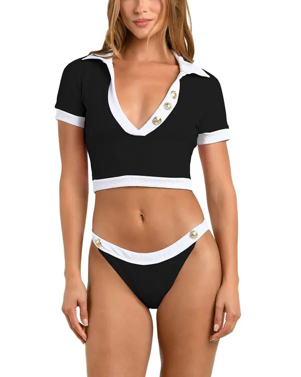 L'AGENCE Bikini Bottom - Black