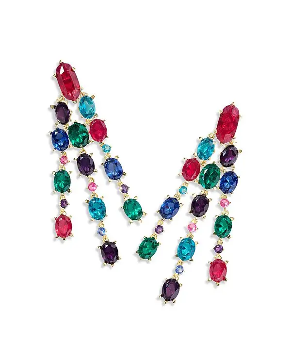 Kendra Scott Nano Gem & Cubic Zirconia Cailin Chandelier Drop Earrings - Gold Multi